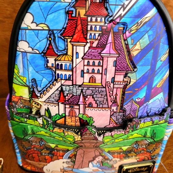 Loungefly | Bags | Loungefly Disney Beauty And The Beast Stained Glass ...